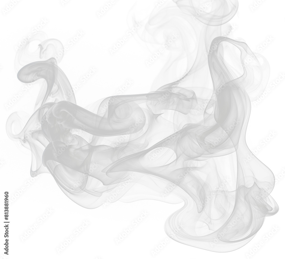 Realistic white smoke texture on Transparent background Stock Photo ...