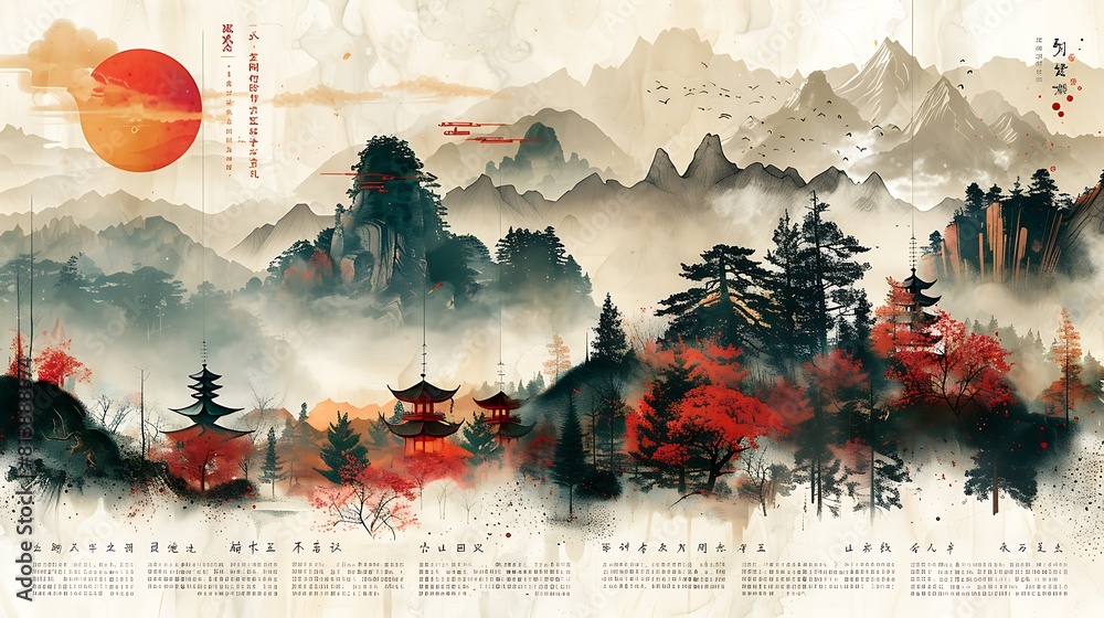 Create an infographic explaining the core concepts and themes of ...