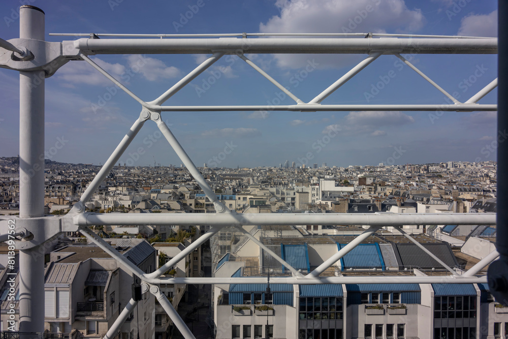 Paris, France - 05 09 2024: The Centre Pompidou: Panoramic View of ...