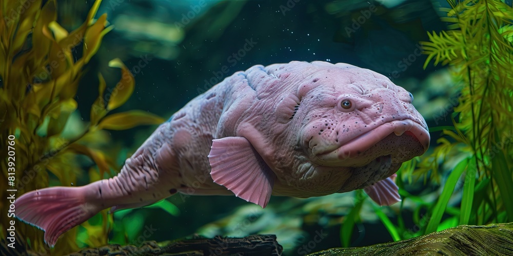 blobfish swimming underwater Stock Photo | Adobe Stock