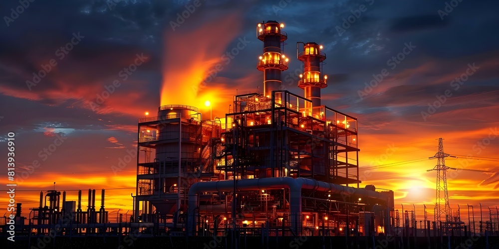 Twilight Power Factory: Gas Turbine Electrical Power Plant. Concept Gas ...