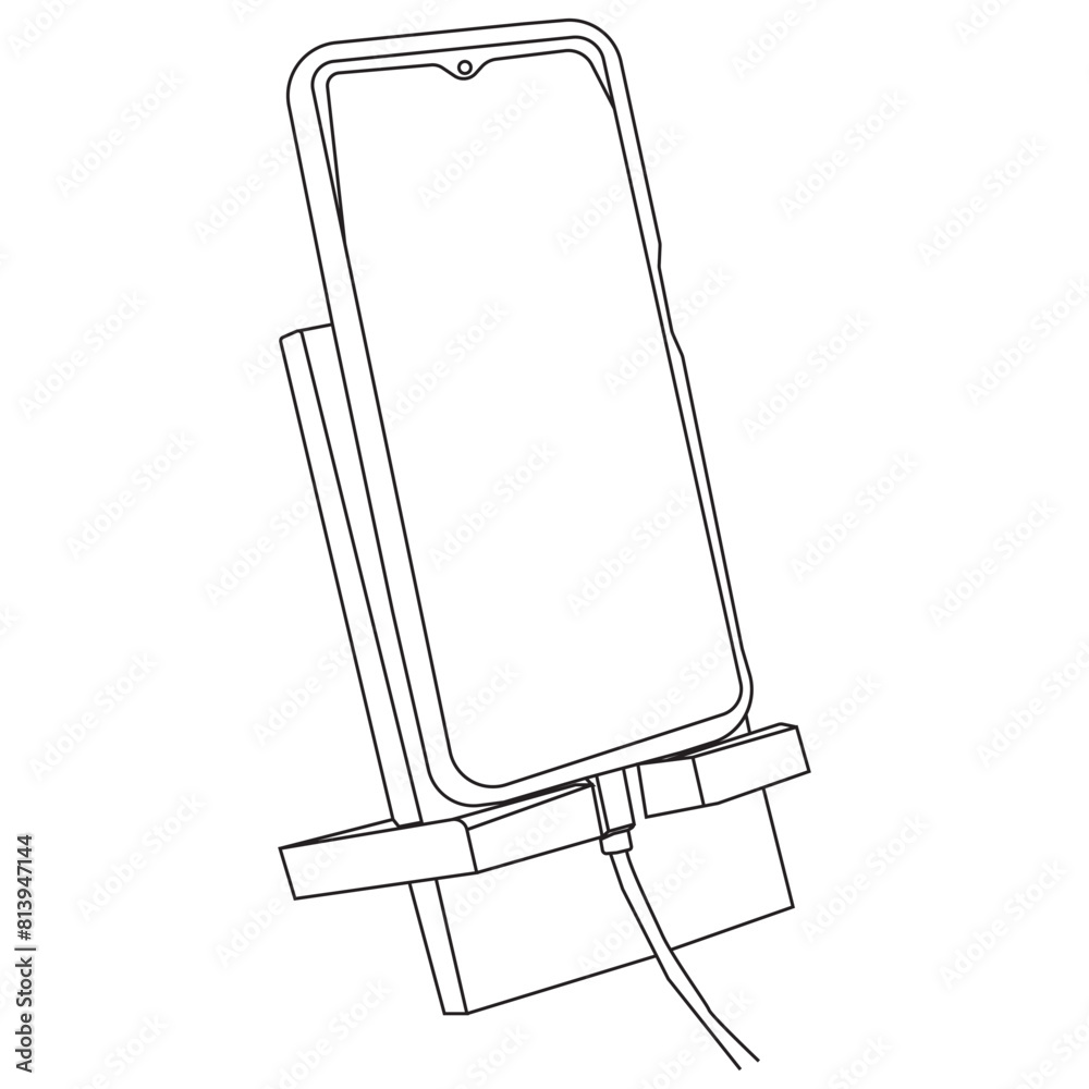 Phone Holder Template with die cut layers. Vector with die cut, laser ...