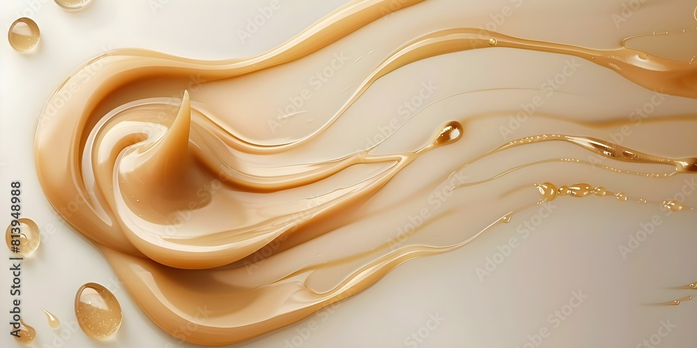 Isolated Dijon honey mustard sauce smears and drops cut out collection ...