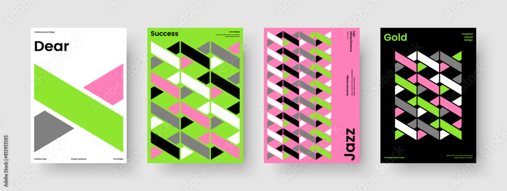 Isolated Book Cover Template. Creative Report Design. Modern Background ...