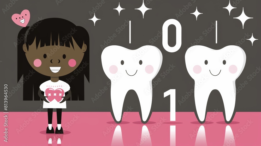 A fairy-tale themed illustration where kids learn about dental care ...