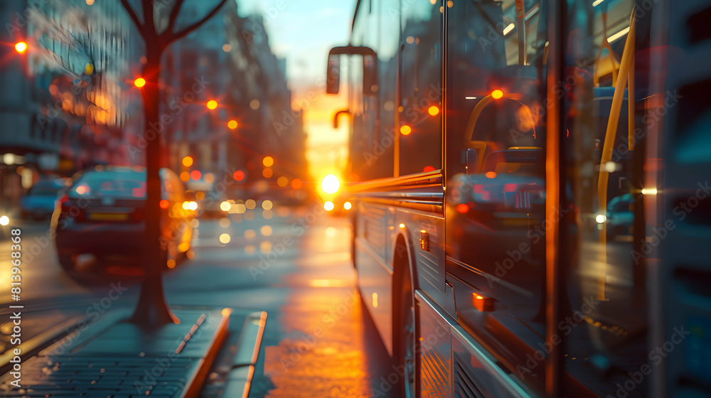 City Tour Bus Driver Narrating Urban Landmarks to Enhance Tourist ...