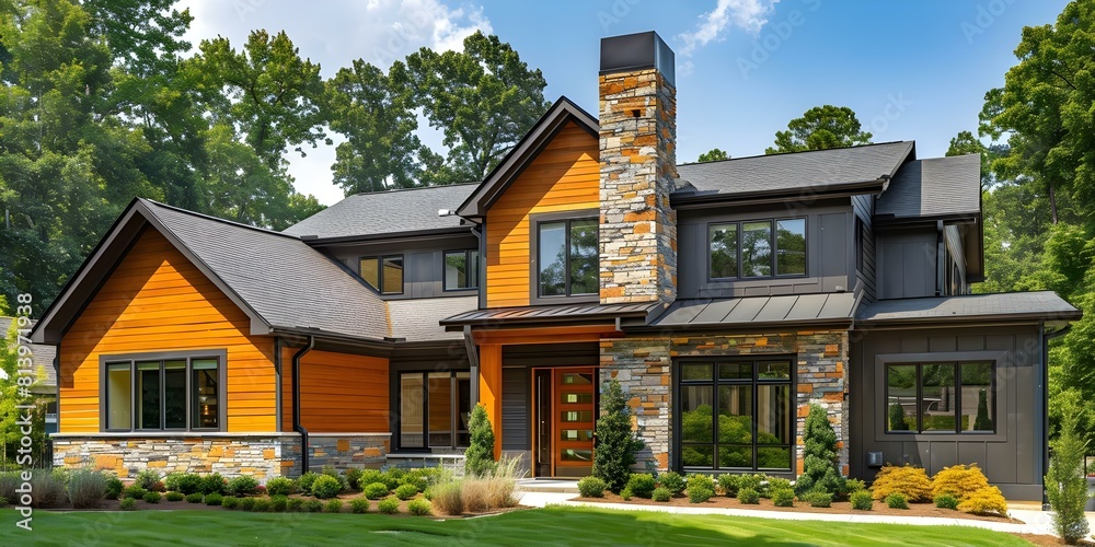 Innovative architectural design in suburban Charlotte fusing North and ...