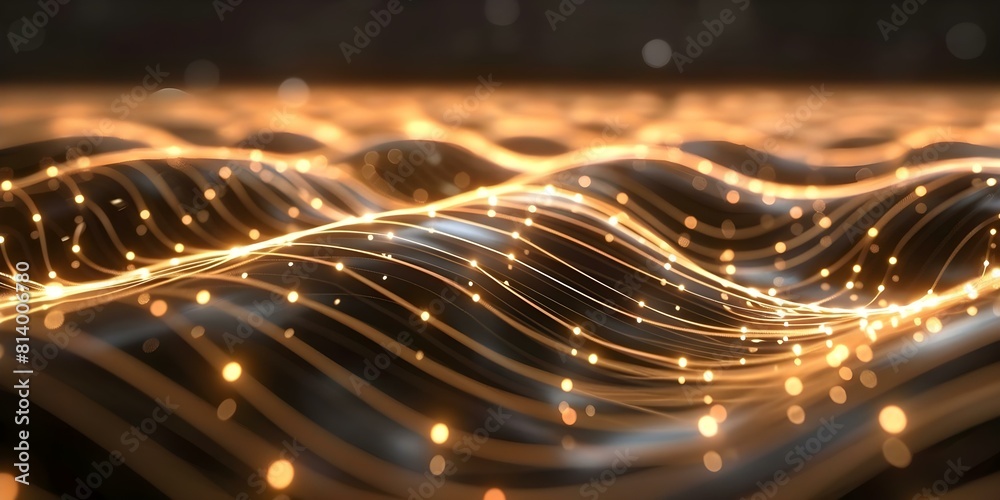 Visual Representation of a Neural Network for Machine Learning. Concept ...