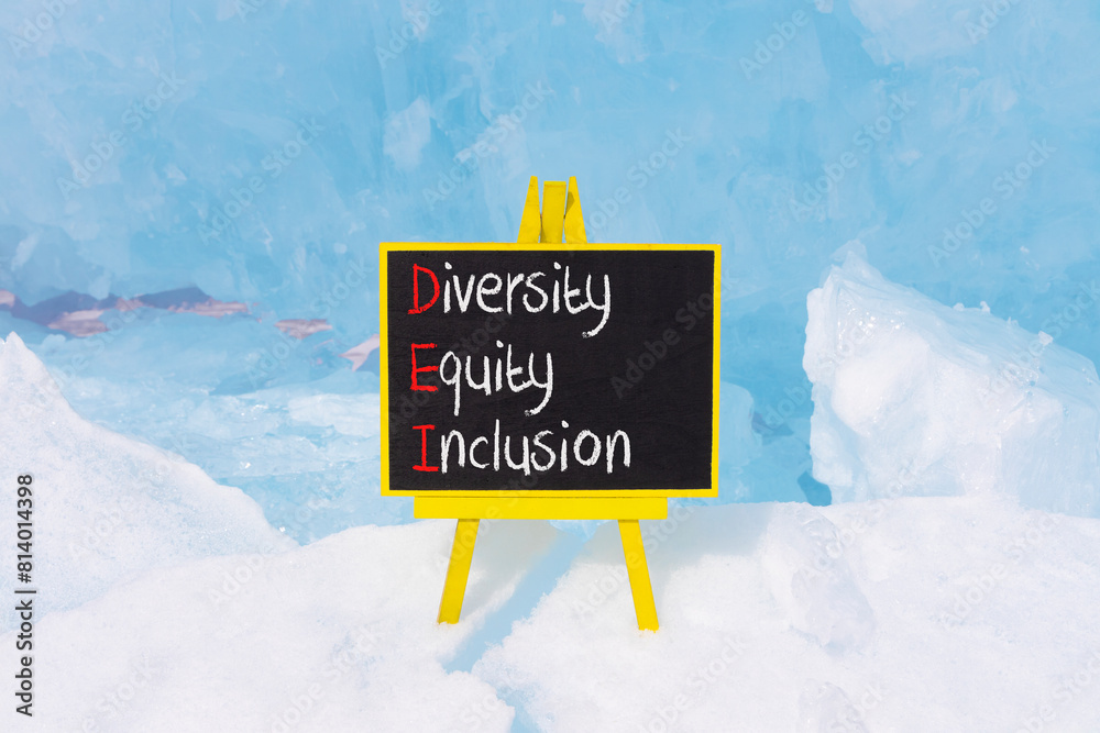 DEI diversity equity and inclusion symbol. Concept words DEI diversity ...