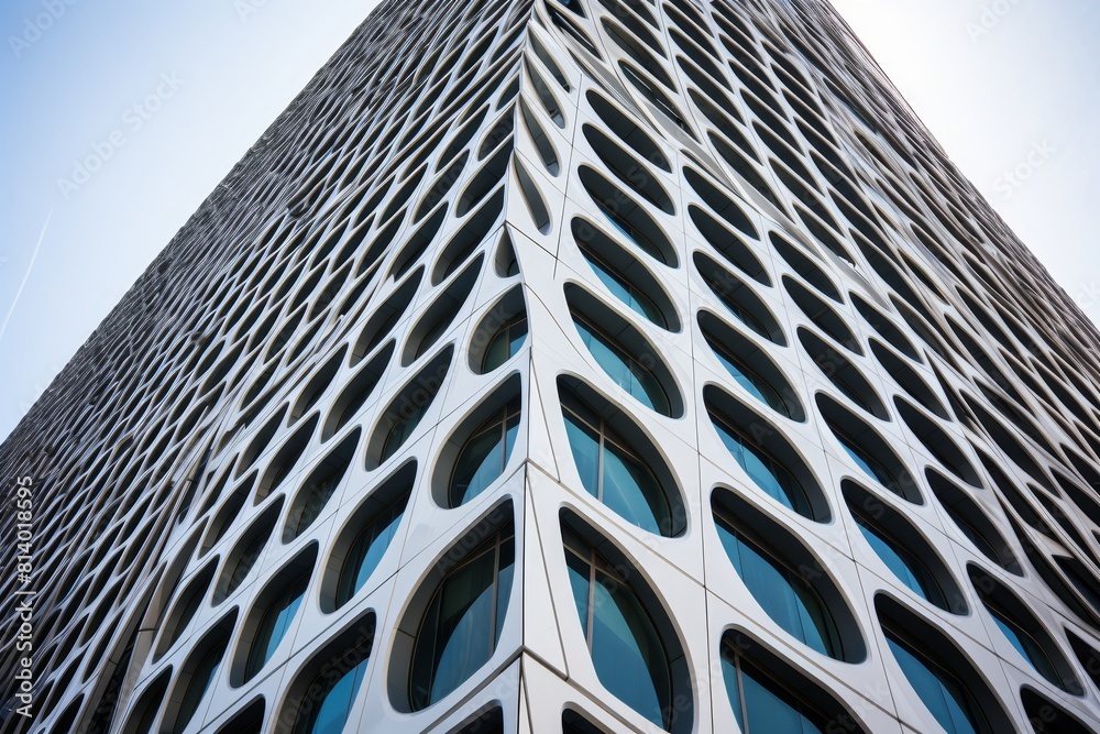 Urban Geometry: A High-Rise Building with a Distinctive Zigzag Pattern ...