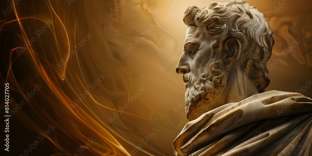 Jupiter Roman god of thunder and the sky. Concept Roman mythology ...