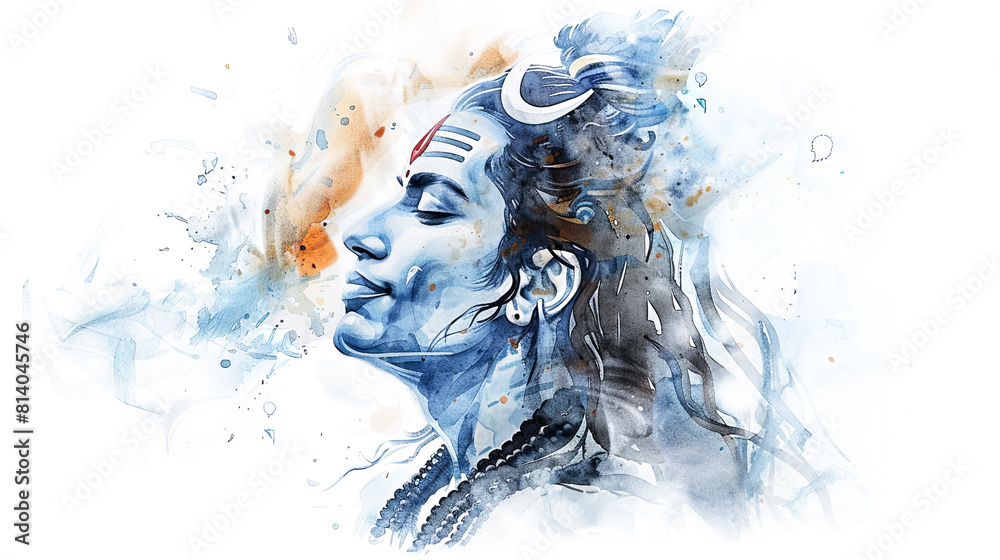 Beautiful digital painting of Lord lord Shiva with Ganga flowing from ...