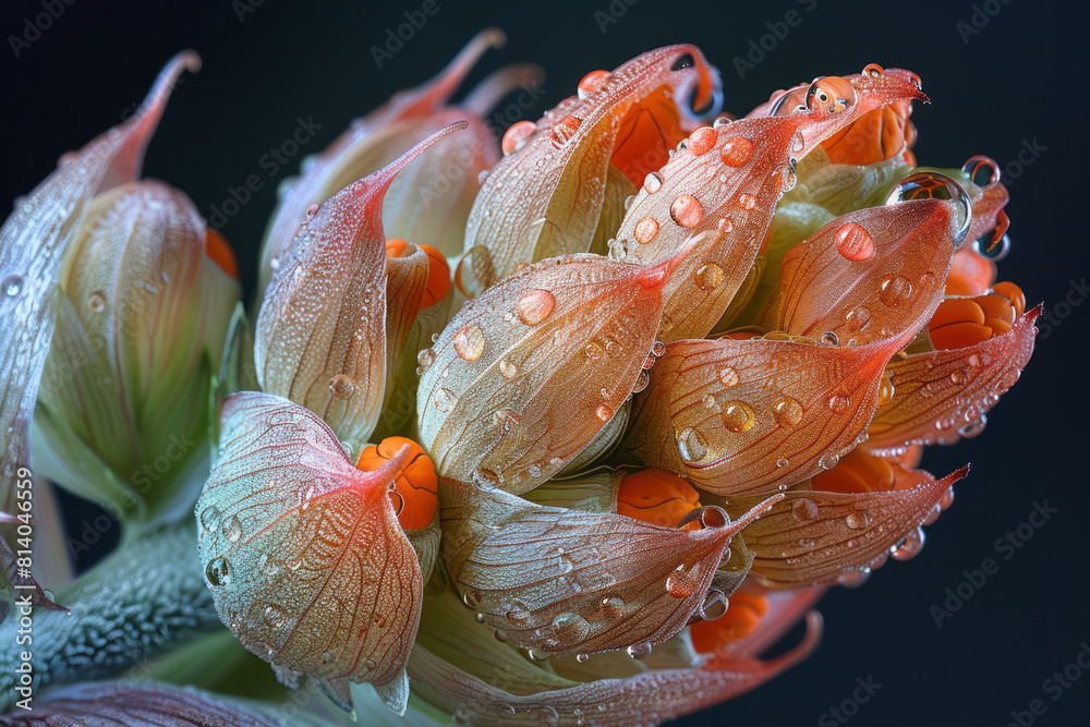 Diagrammatic representation showing the cross-section of a hop cone ...