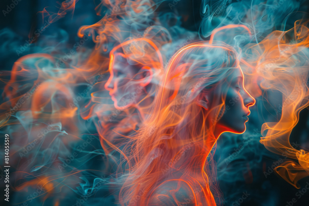 Energy-based life forms visible only as shimmering distortions in the ...