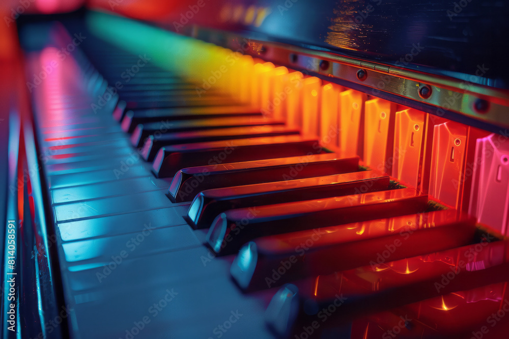 Visualization of a piano's arpeggio, ascending and descending lines in ...