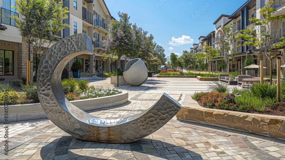 Public art installations and sculptures dot the landscape of the ...