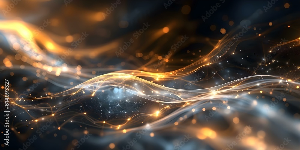 Nextgen Tech Era Machine Learning Big Data Digital Network Data Transformation Concept Next