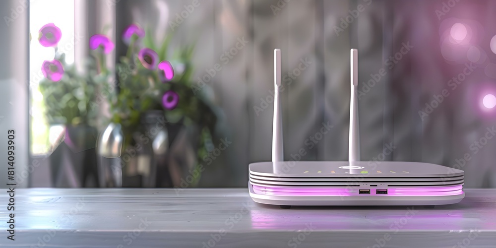 Highspeed 5G router for secure home networks with wide banner space ...