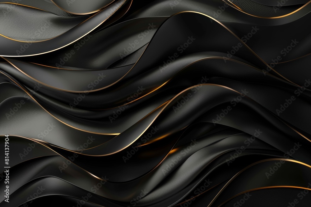 Dark background wallpaper with gold lines: elegant abstract design for ...