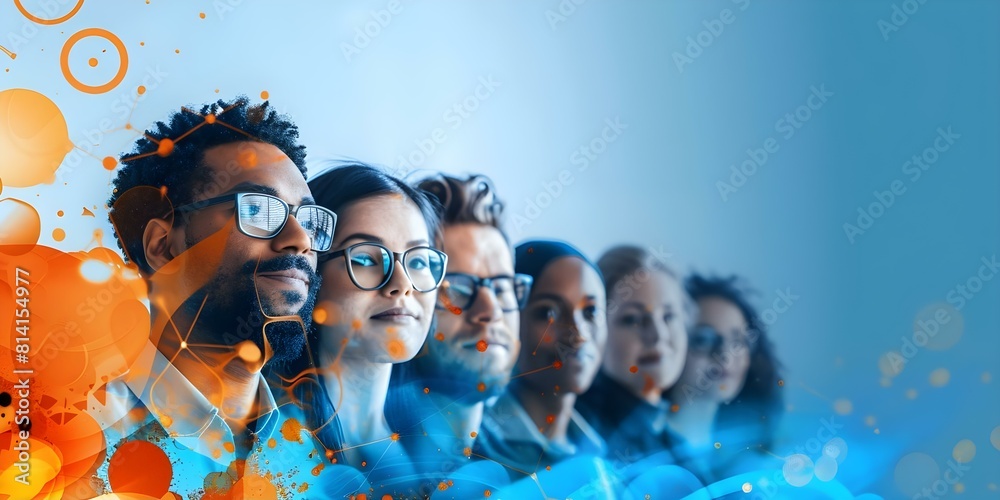 Diverse leaders unite team with human strength and digital skills for ...