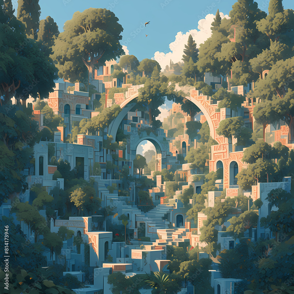 Discover the enchanted charm of a classical maze, where grand ...