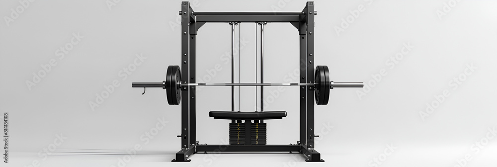 Simple Smith Machine Snapshot Isolated on a Transparent Background, A ...