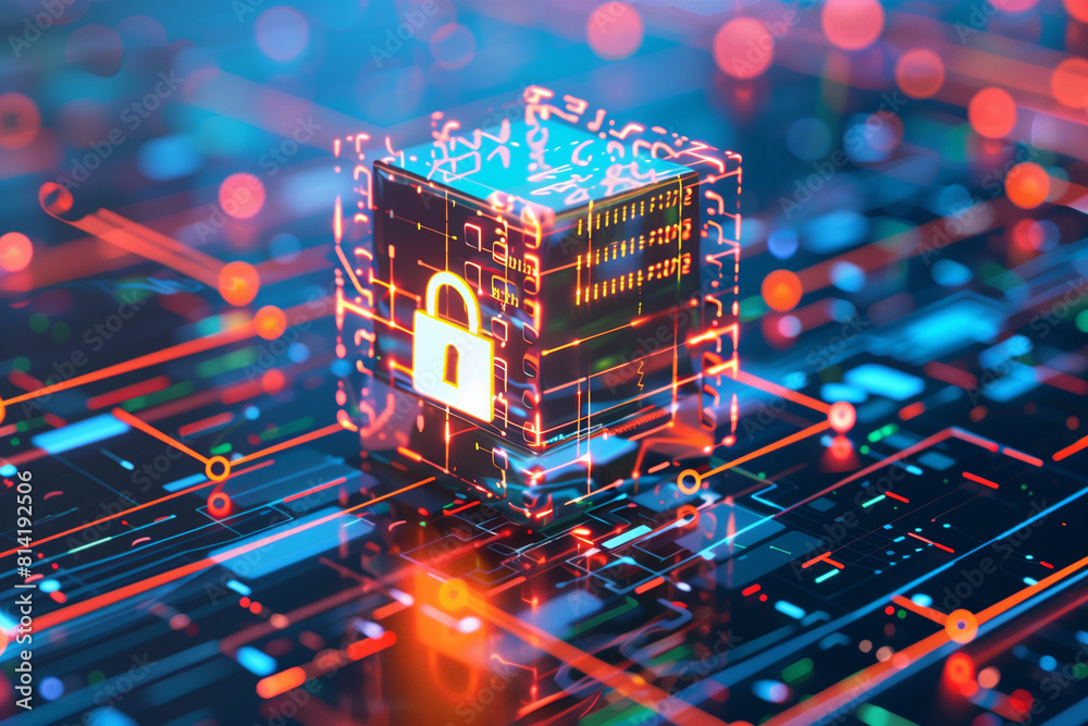 Concept of technology for security of data storage global business ...