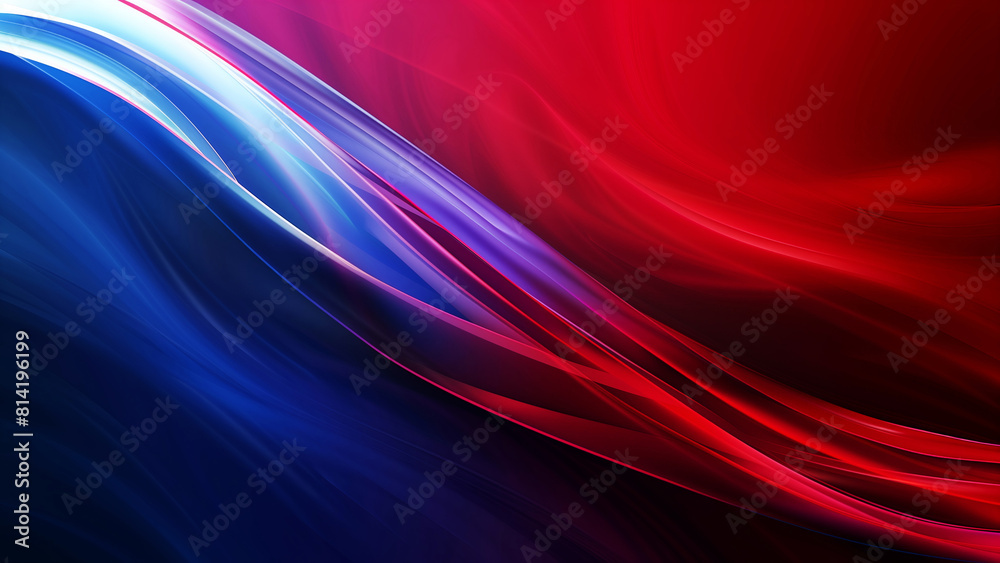 Abstract Red and Blue Dynamic Waves Background, Ideal for Energetic ...