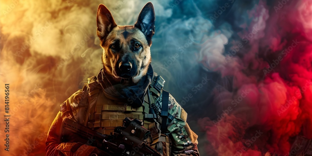 Detailed 4k dogthemed tactical shooter game movie wallpaper with ...