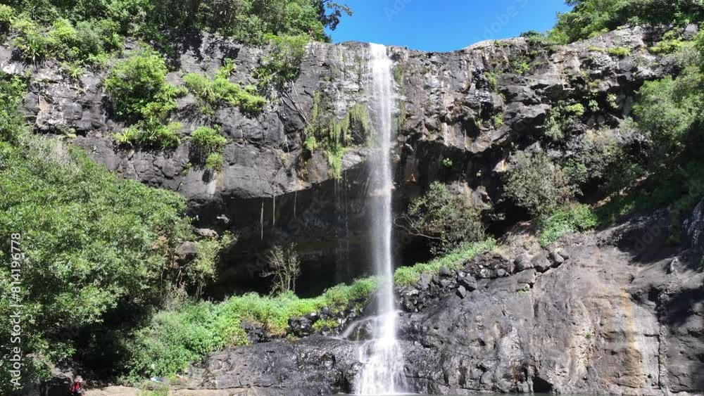 climbing up next to highest of the Seven Cascades waterfalls aka ...