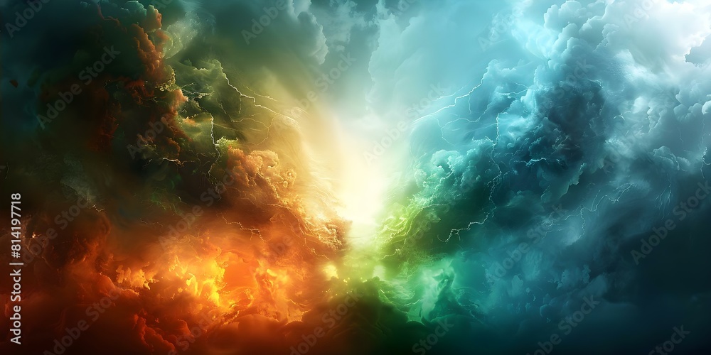 A battle between good and evil within one person heaven versus hell ...