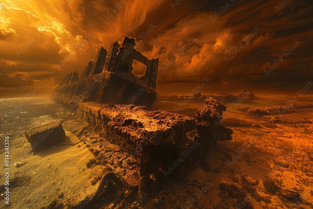 Photo & Art Print The great barrier reef, now a submerged ghost town ...