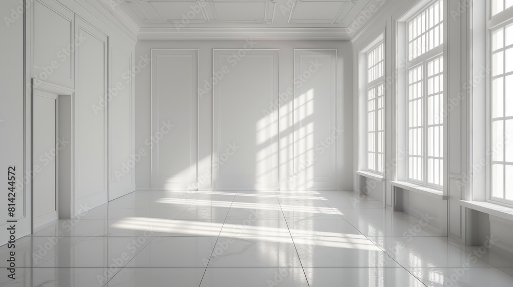 Clean and Simple White Room Background for Versatile Design Projects ...