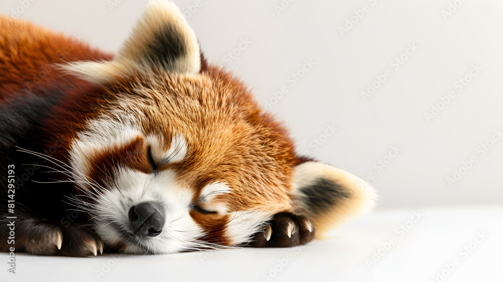 MS Red panda sleeping on tree / Japan Red panda appears at top of ...