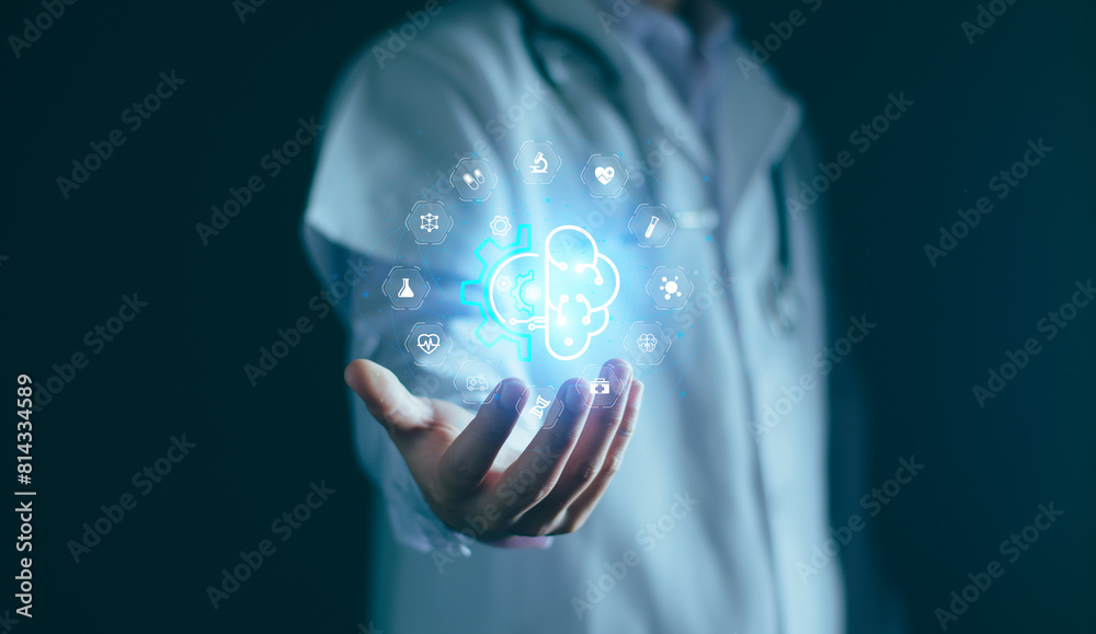 Medical technology, doctor use AI robots for diagnosis, care, and ...