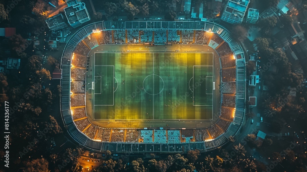 Foto de An overhead shot of the newly built indoor large-scale dynamic ...
