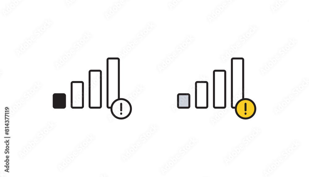 Signal icon design with white background stock illustration Stock ...