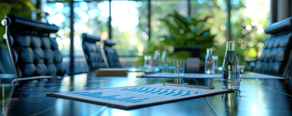 Strategic room in an insurance company assessing risk management ...