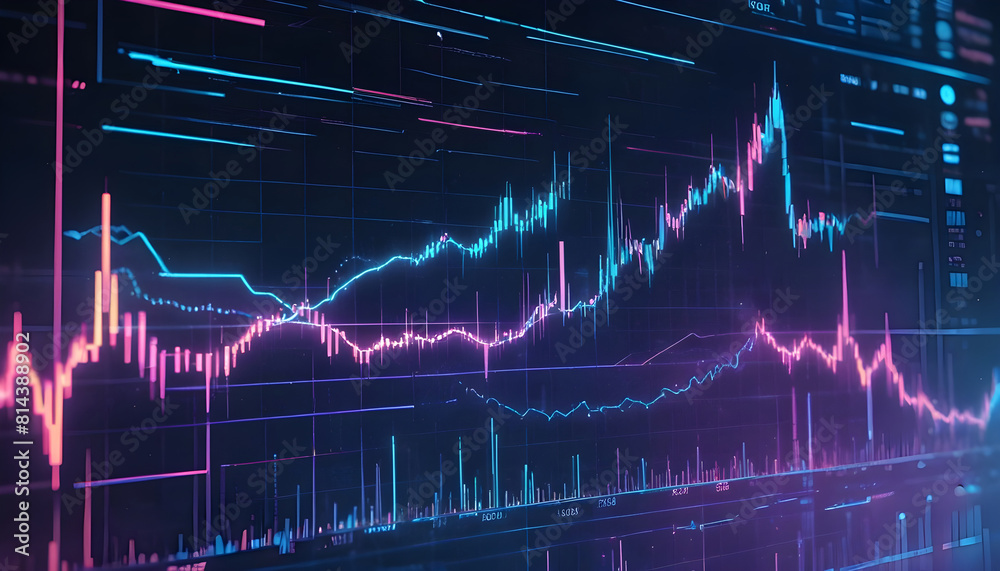 Abstract digital chart background stock business graph statistics 11 ...