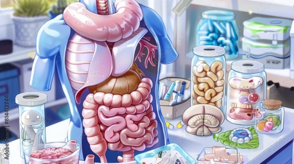 The digestive system is a long, twisting tube that starts at the mouth ...