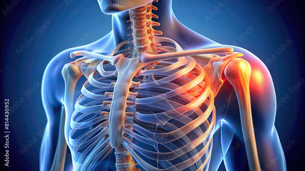 Detailed image of a shoulder joint, demonstrating the articulation ...