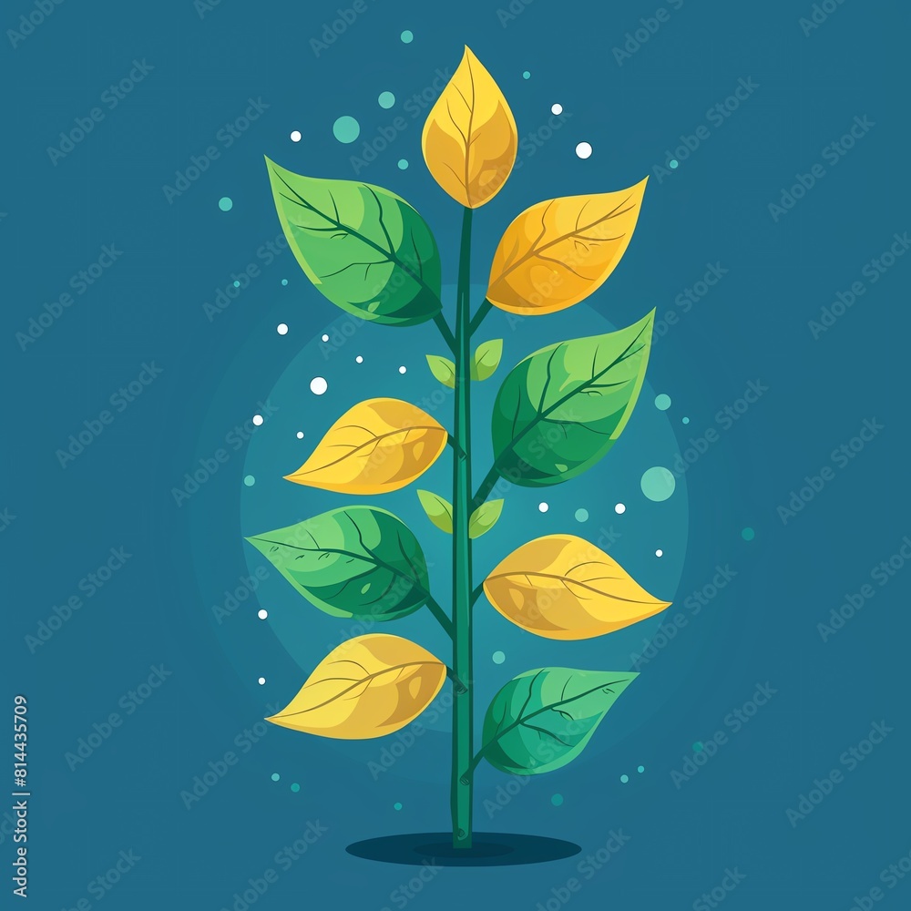 Photosynthesis flat design side view nature theme animation Analogous ...