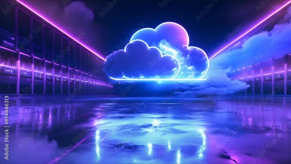 Visualizing Cloud Computing in a Modern Data Center through D Rendering. Concept 3D Rendering ...