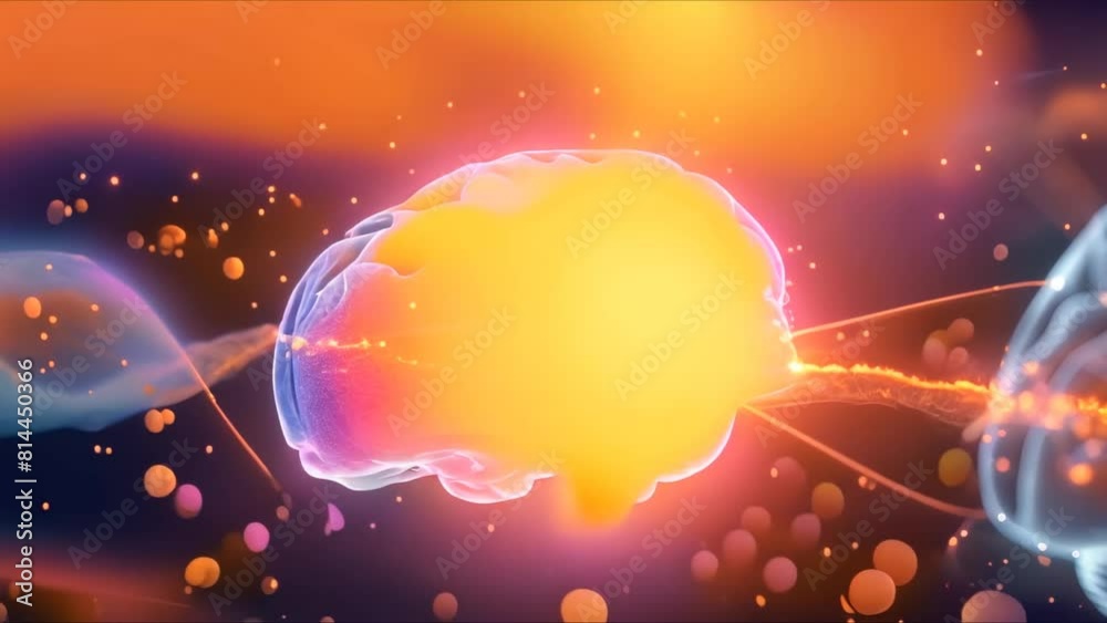 Visualizing Synaptic Connections in the Brain During Learning and Formation. Concept ...