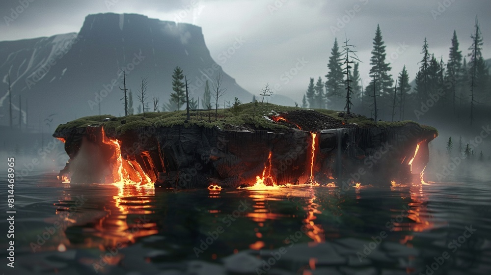 Educate yourself on volcanic formations with a crosssectional diagram ...