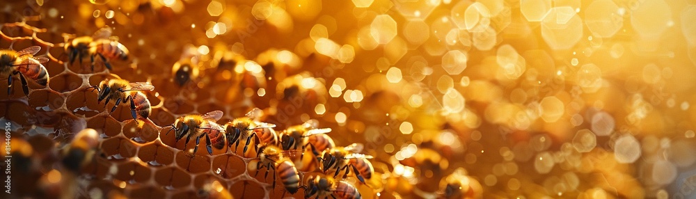 Observe the skill of honeybees as they convert nectar to honey inside a ...