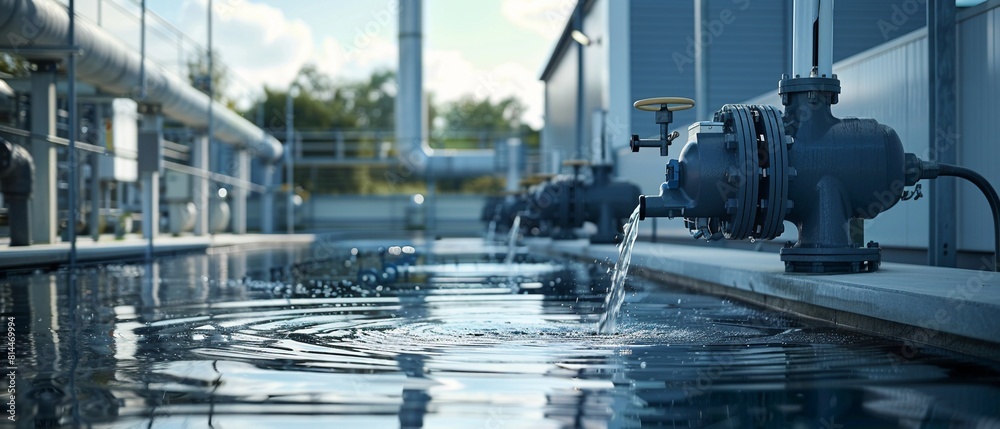 The sewage pump setup is a model of efficient wastewater management ...