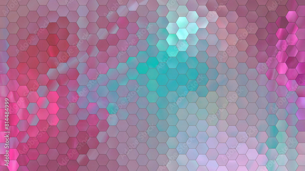 Beautiful colorful hexagon pattern illustration background. Gradient ...