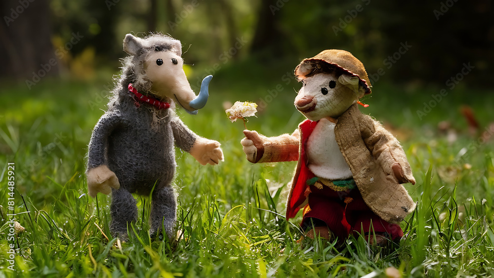 iconic scenes from children's stories using toys as characters and ...