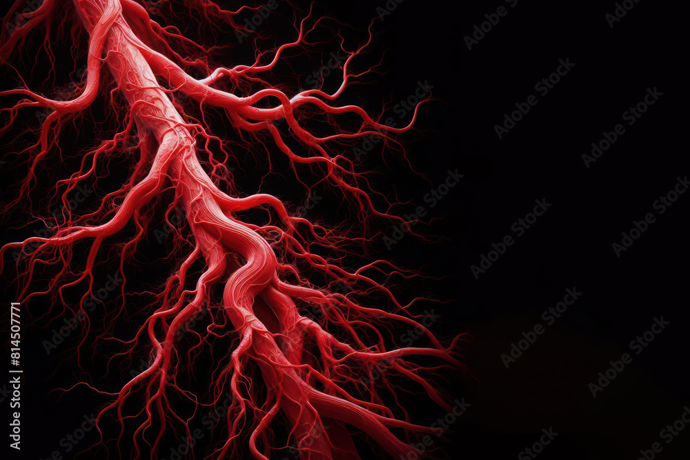 red Arteriography, Radiographic examination of blood vessels using a ...